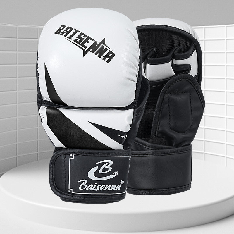 Боксерские перчатки Baisenna, для MMA и боевых единоборств, полуметровые, унисекс
