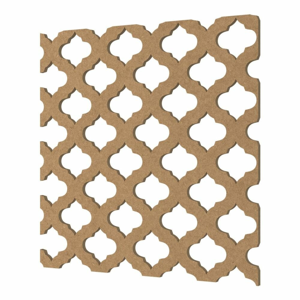 Перфорированная Панель Cosca Индия ХДФ Без Отделки В600хШ1200 мм / Коска.