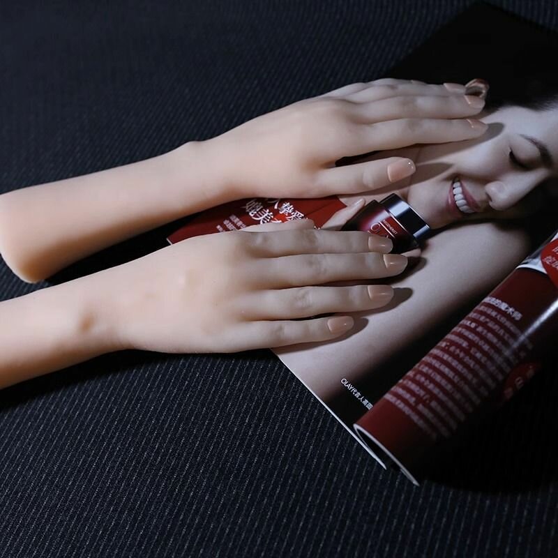 Модель руки из силикона, имитация человеческой руки, модель для практики маникюра, женская модель руки, ювелирные изделия, акупунктура, фальшивая рука, реквизит для фото