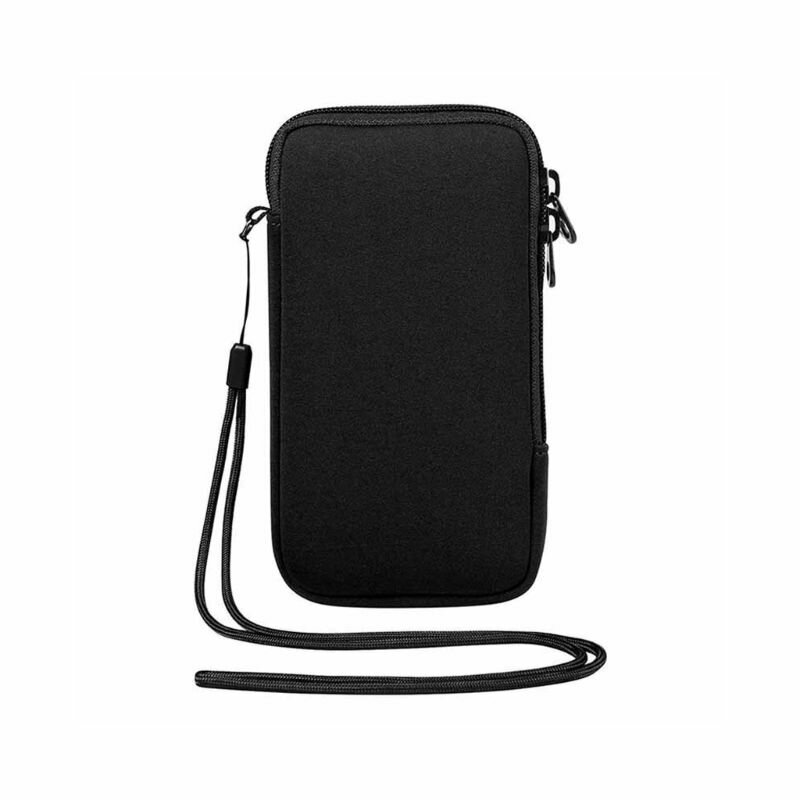 Портативный чехол для мобильного телефона на молнии портативный молнии-черный