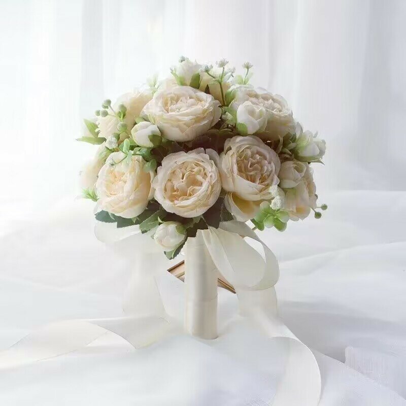 Свадебный букет в корейском стиле, свадебные реквизиты в лесном стиле, свадебный букет