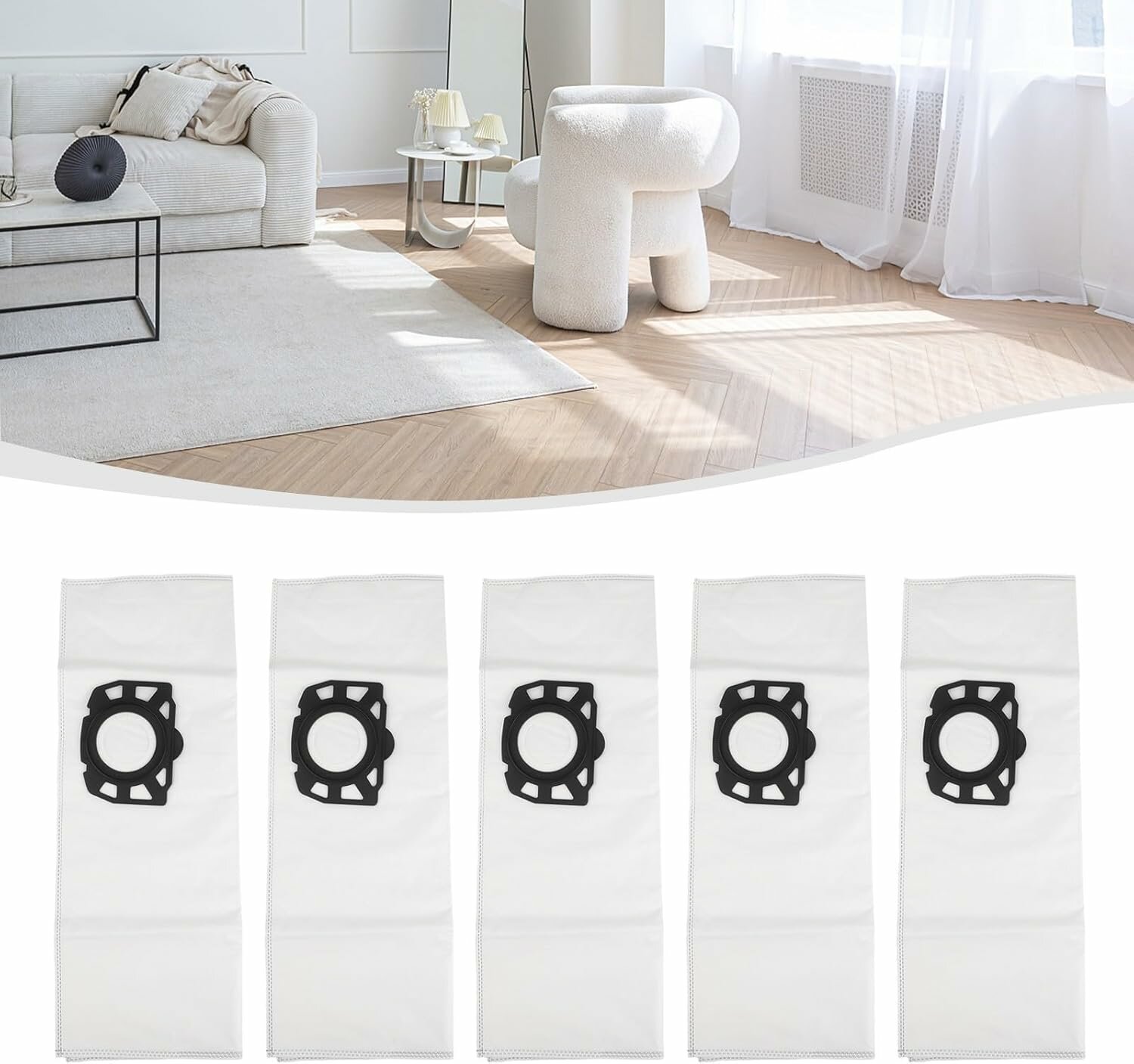 5 мешков для пыли для пылесоса Karcher 2.863-314.0 KFI 357 KA 40 WD2 Plus WD3 SE4001 SE4002 робот пылесоса