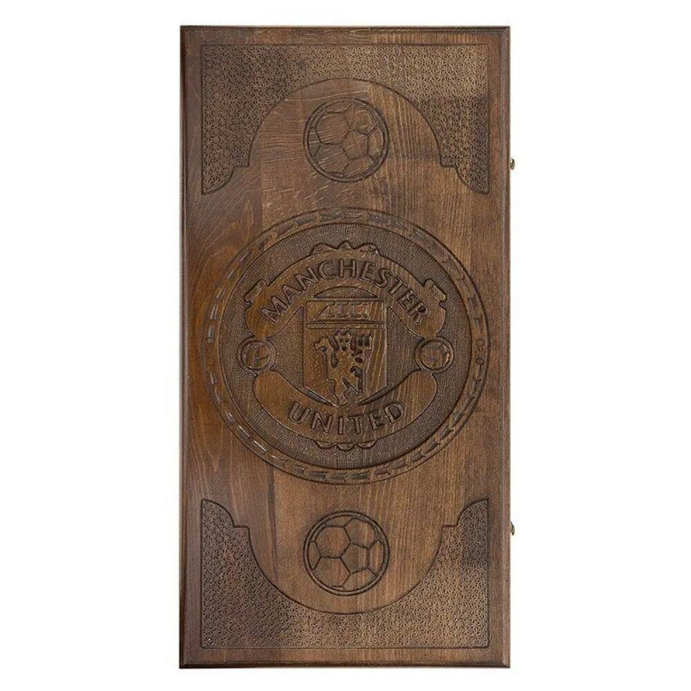 Нарды резные Манчестер Юнайтед 62 х 64 см бук Армения 62641 Ustyan