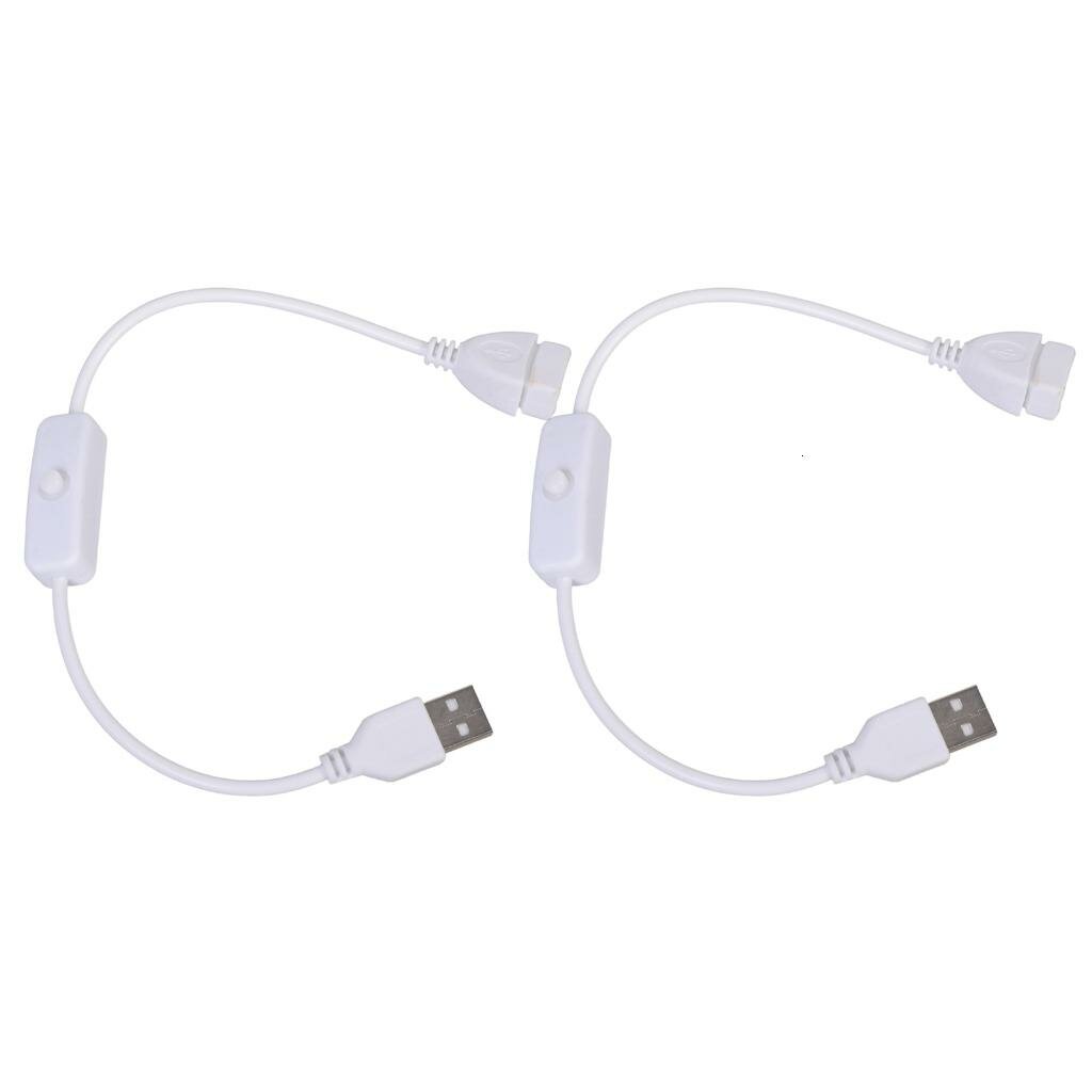USB-переключатель с кнопкой, 2 шт, Белый