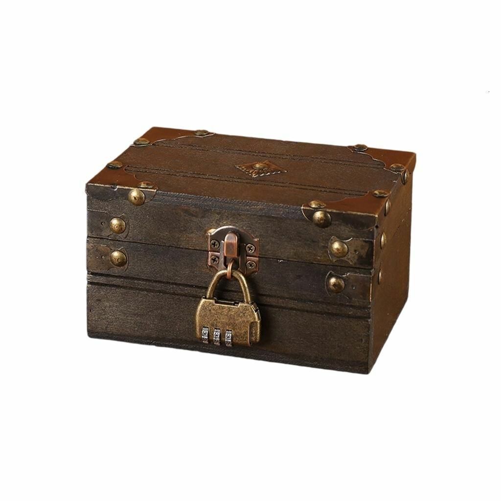 Приключенческий сундук с замком, 3D-пароль - Модель А