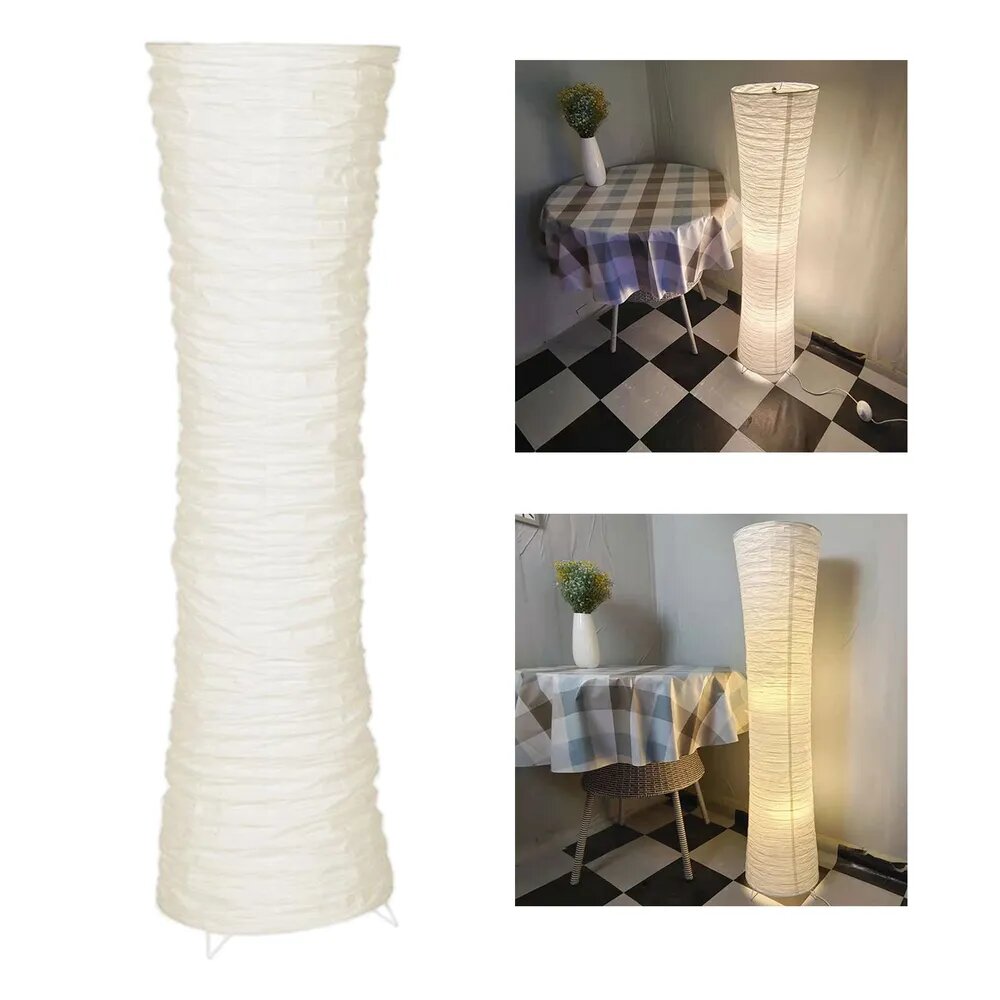 Абажур торшера из рисовой бумаги, простой для спальни