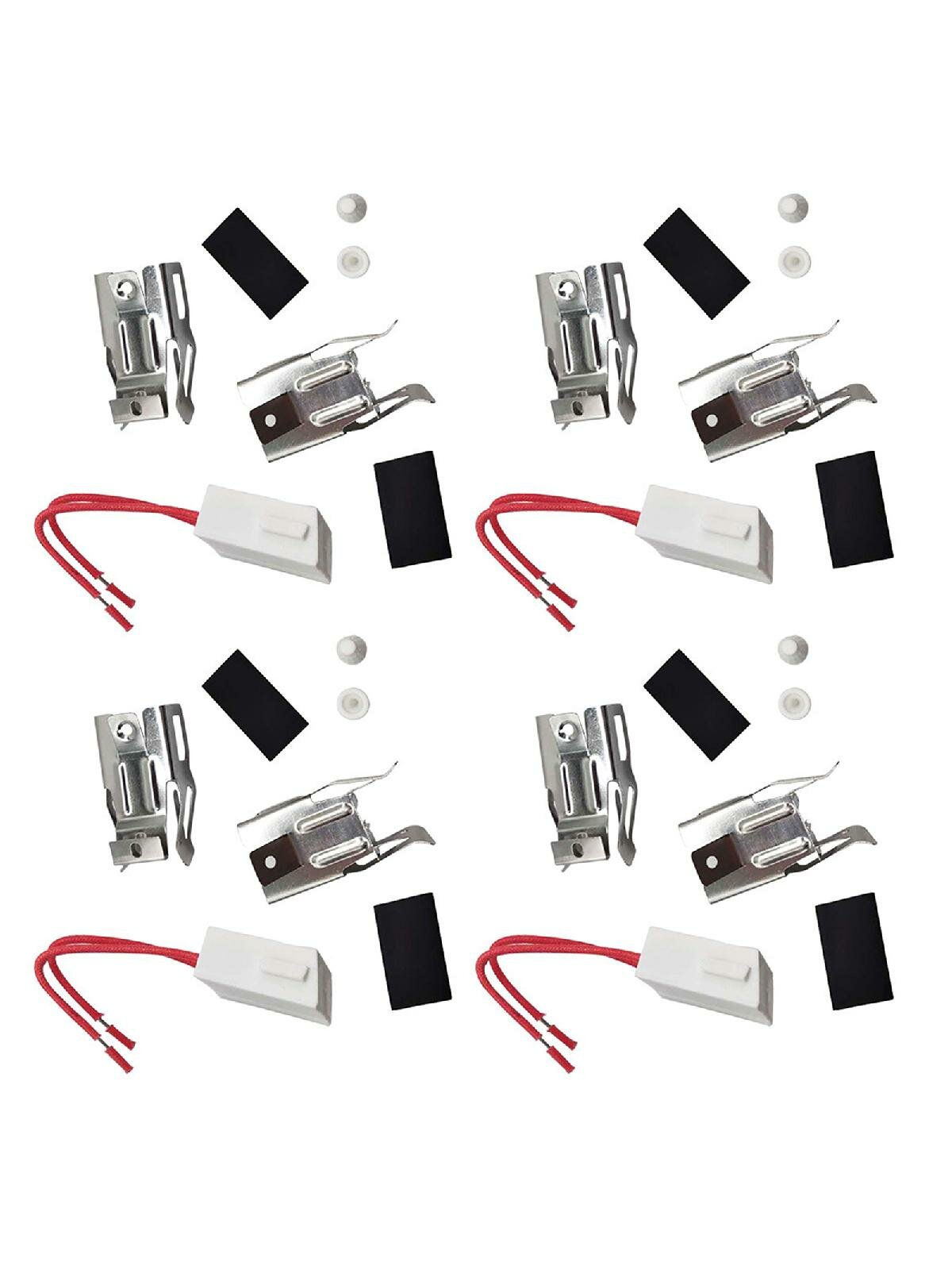 4 Комплекта Замените 12001676 231625 Комплекты розеток для электроплит и горелок