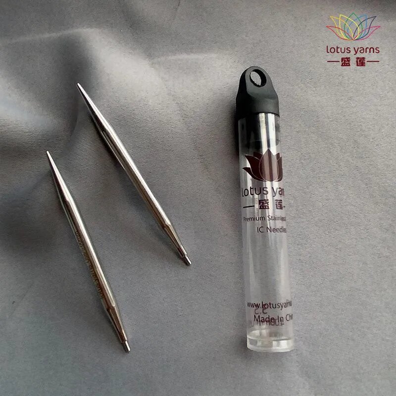 Lotus Yarns 5-дюймовые (11,5 см) Сменные круглые наконечники игл из нержавеющей стали
