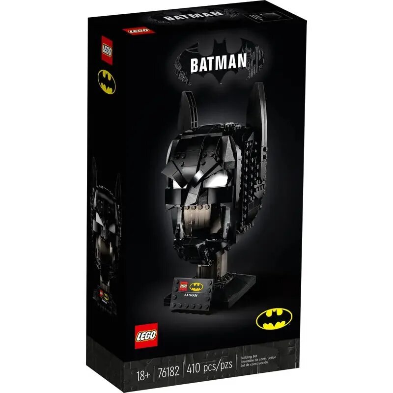 LEGO 76182 DC Batman Cowl Mask Building Set / Взрослый супергерой Бэтмен Шлем Строительный блок Строительный набор, лего Бэтмен