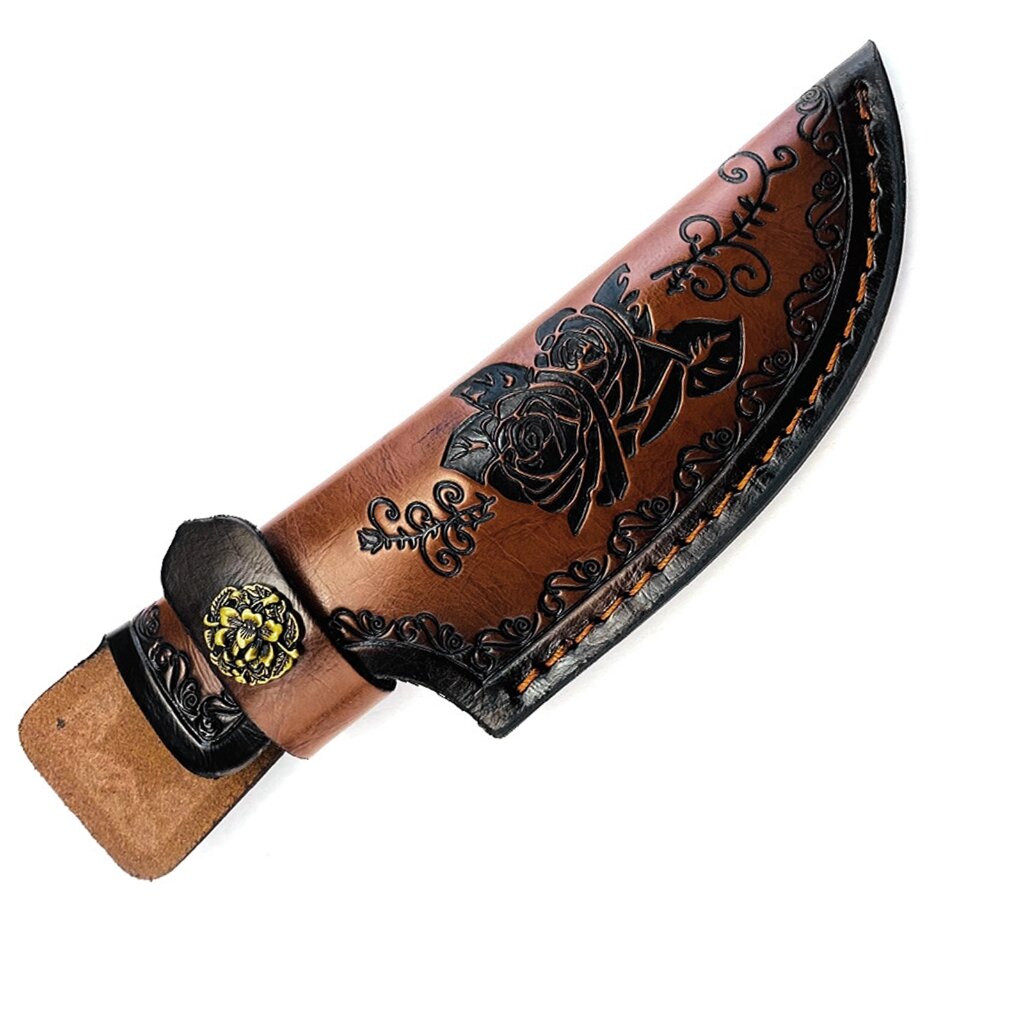 Дополнительный Кожаный Футляр Для Ножей Для надежного хранения С Зажимом для ремня и Непроницаемым покрытием