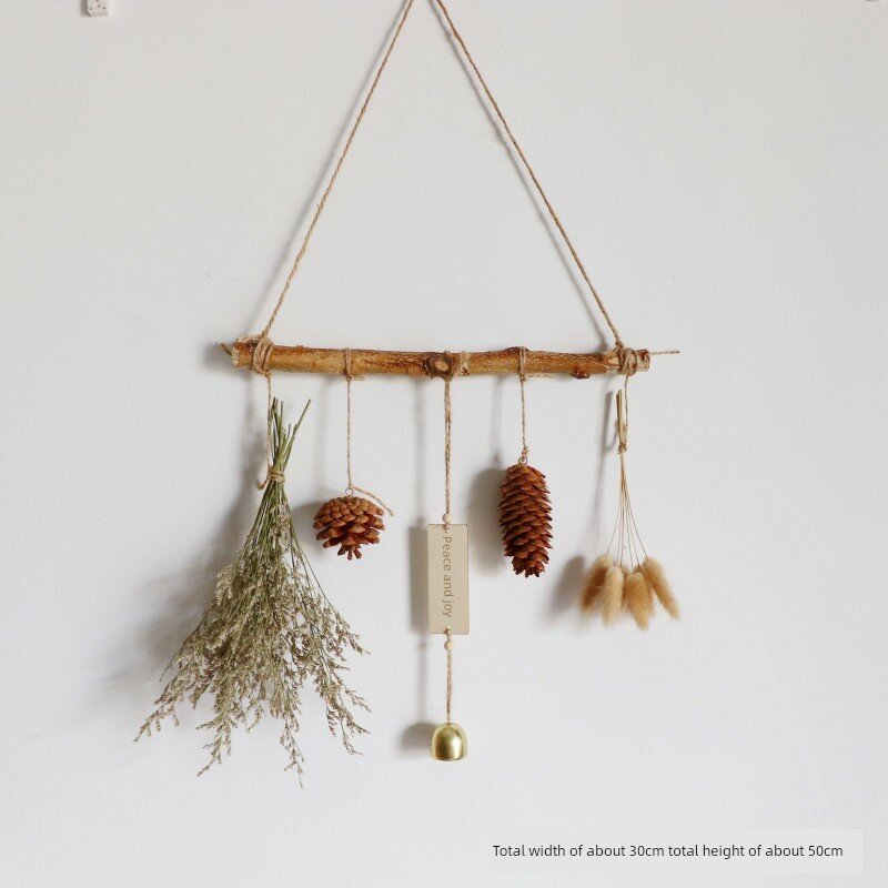 Драбина из ветки березы, сушеный цветок, украшение на стену, скандинавское украшение, комната, спальня, детский сад,