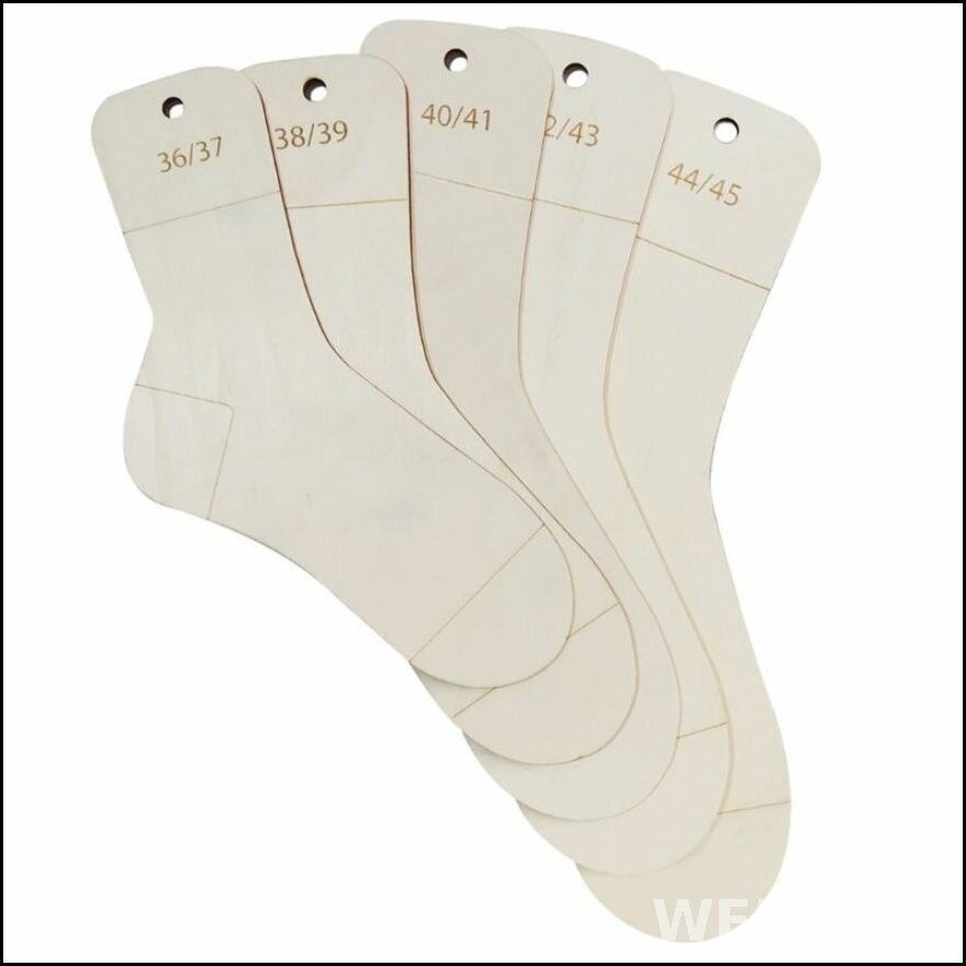 Набор шаблонов для вязания носков