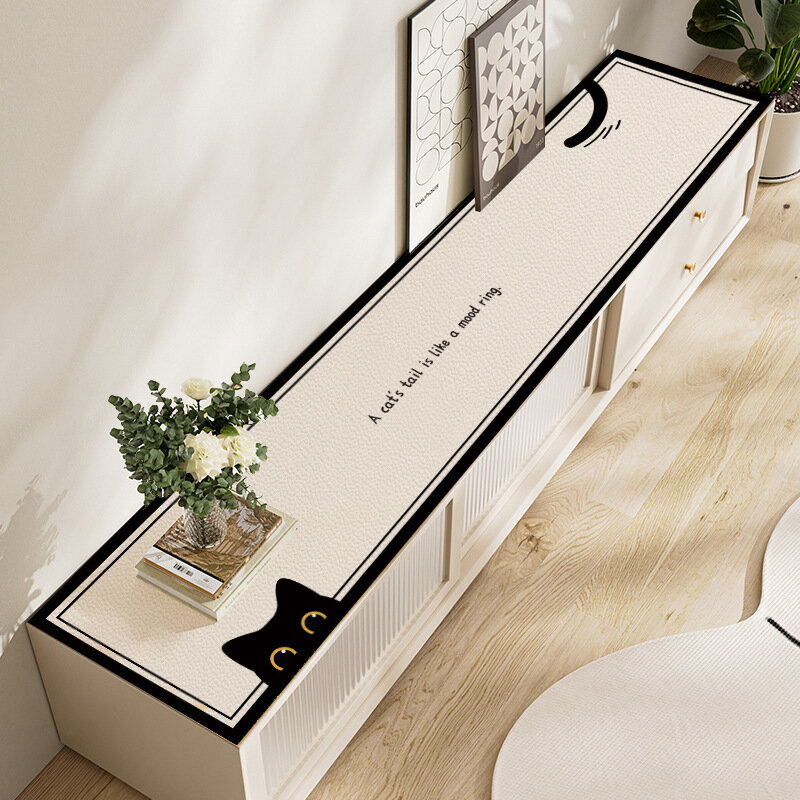 Простой и роскошный пылезащитный коврик для телевизора, нескользящий и грязеотталкивающий коврик для входного шкафа, водонепроницаемый и маслостойкий коврик для обеденного стола, доступен для дропшиппинга