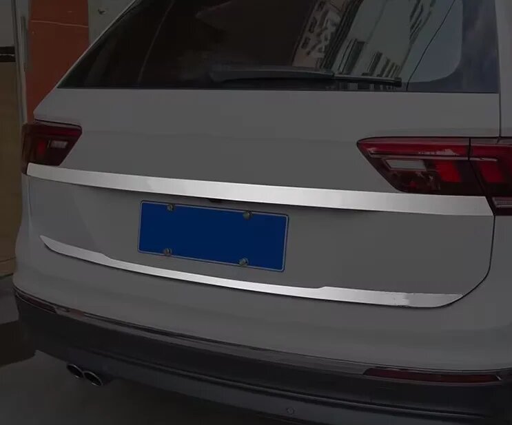 Для VW Tiguan 2018-2021-2022 отделка задней двери багажника внешние молдинги аксессуары из C