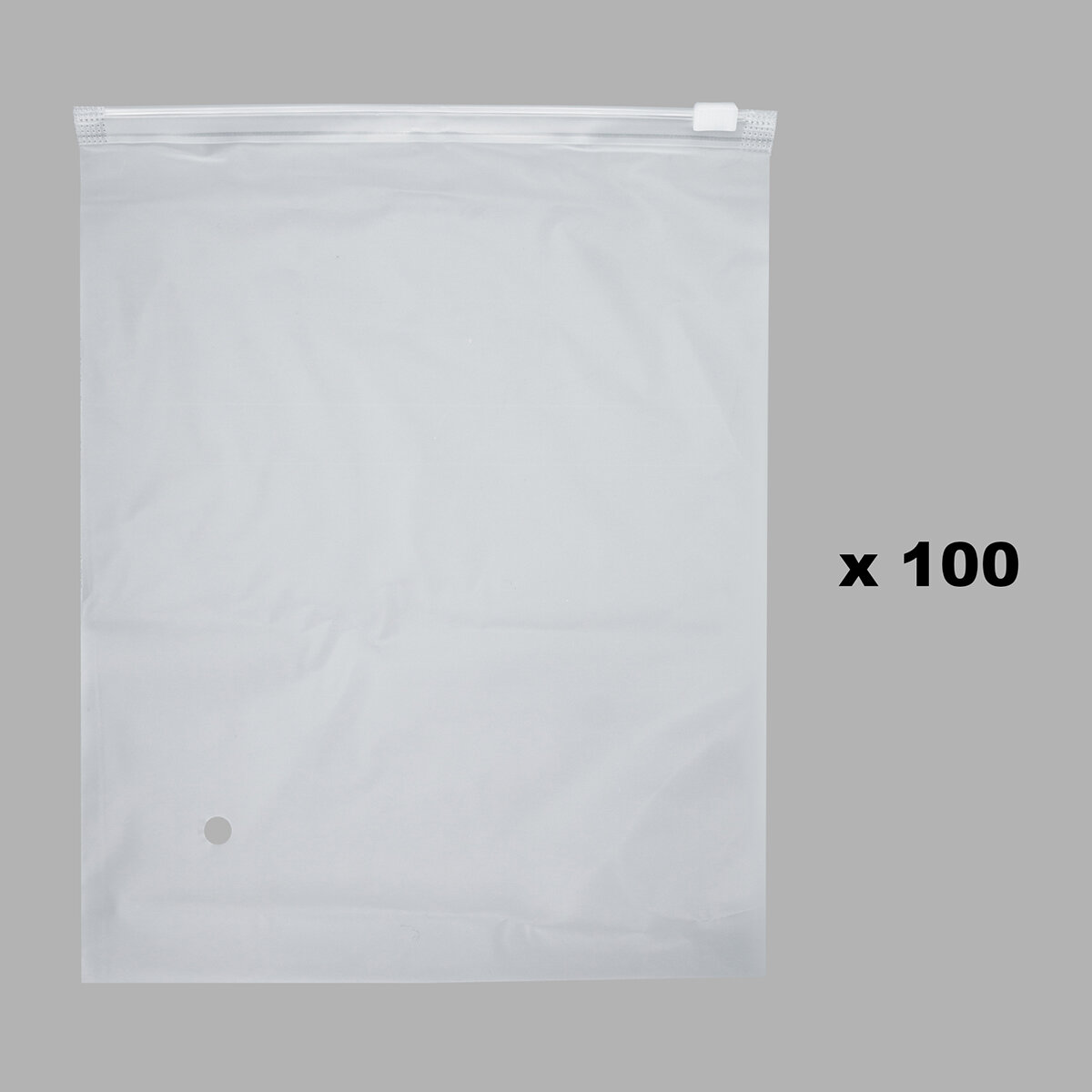 Упаковочные пакеты Zip Lock с бегунком 20х25см, 65 микрон, 100шт/упак, 100 шт