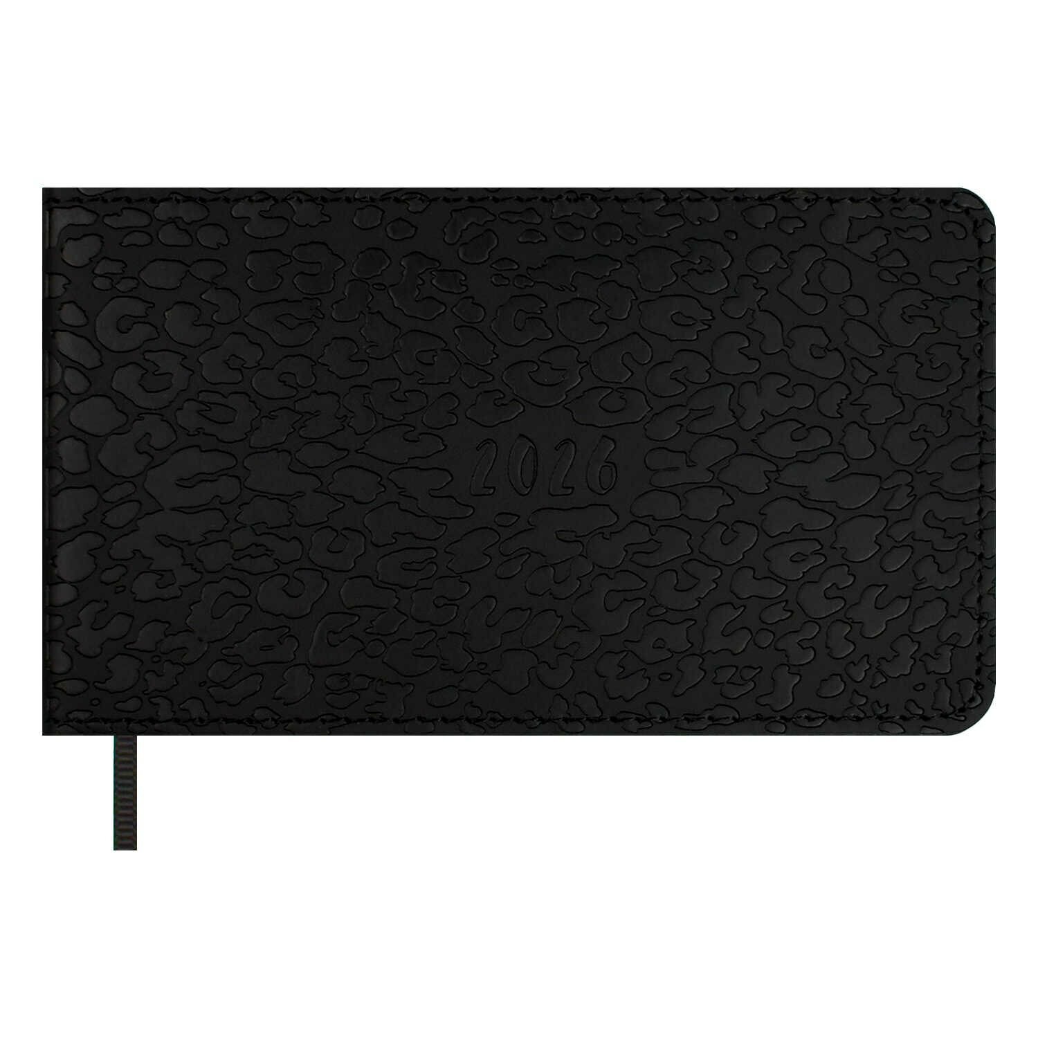 Еженедельник датированный 2026 год, 64 листа, 150x87 мм "Виннер", черный