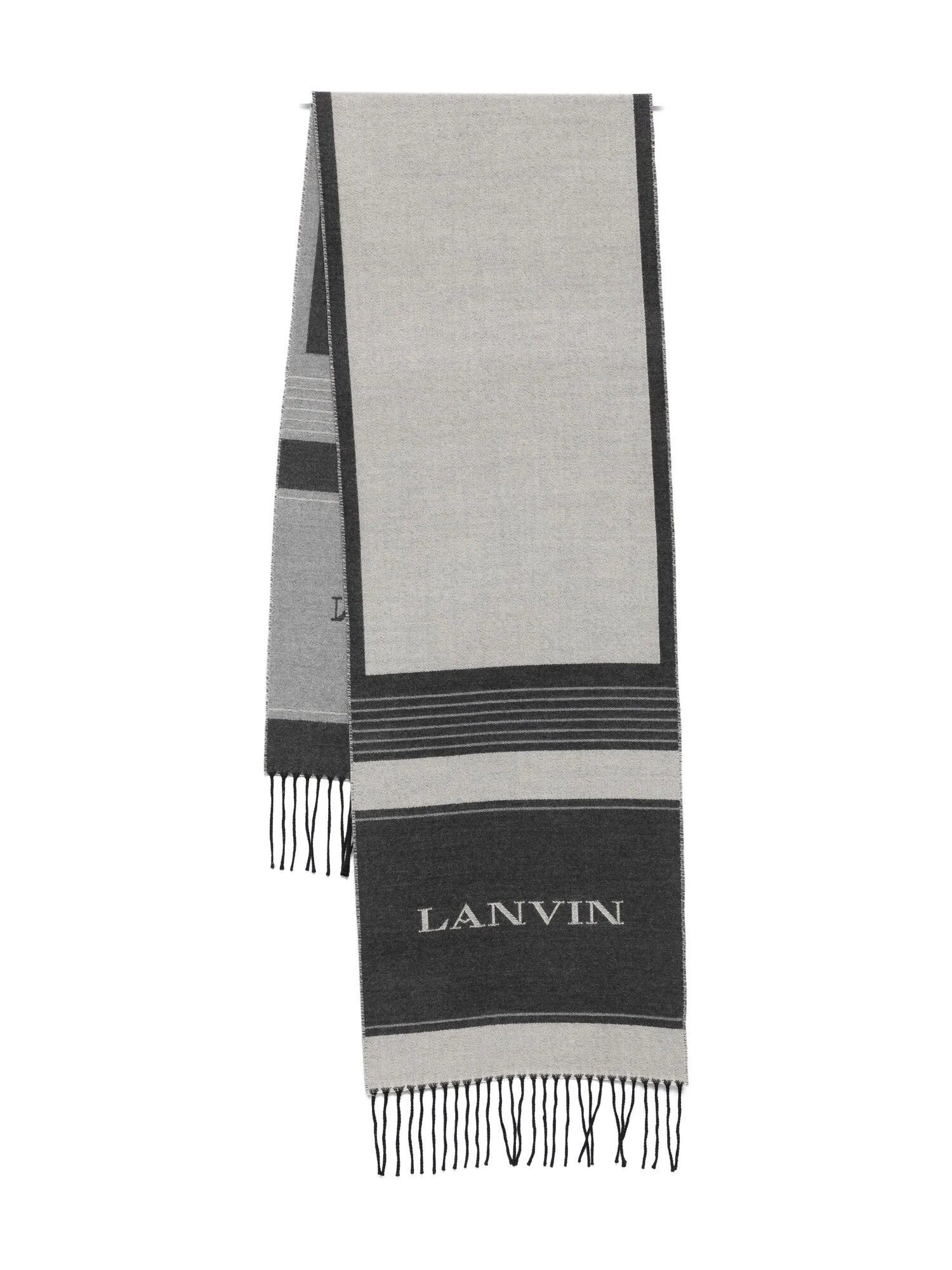Шарф Lanvin для взрослых и детей, серый — фото 1