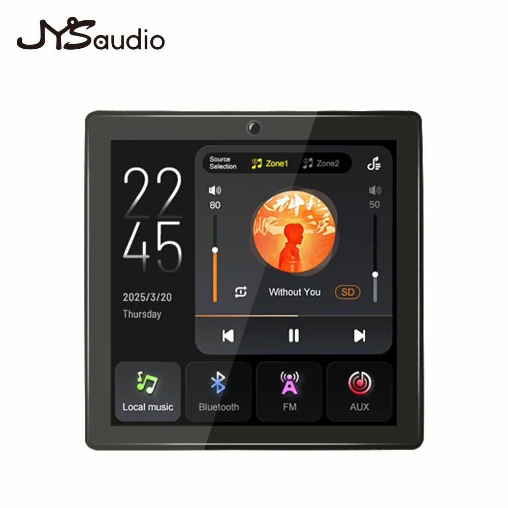 JYSaudio Настенный усилитель Bluetooth, 4 дюйма, Black