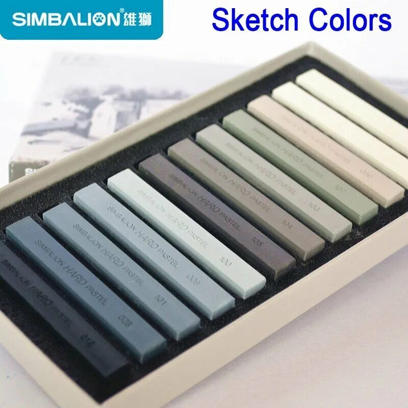 Пастель Simbalion Gallery, 180г, мягкая, для рисования, 65 x 8 x 8 мм