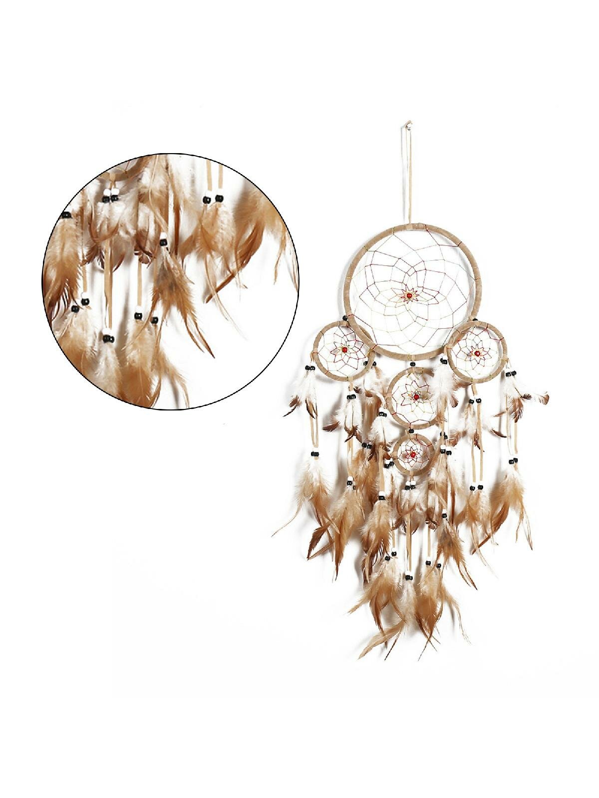 Индийские гобелены Ловцы снов Ловцы снов с украшением стен из перьев