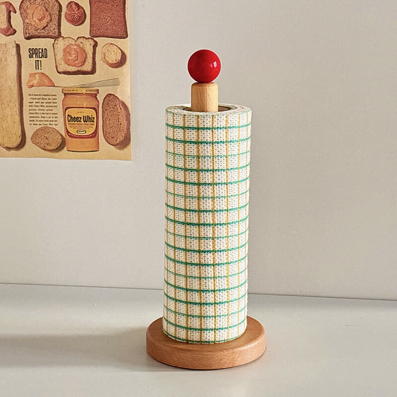 Вертикальный ленивый держатель для рулонной бумаги без сверления, новый органайзер для салфеток из массива дерева, стойка для хранения свежести, держатель для кухонных бумажных полотенец