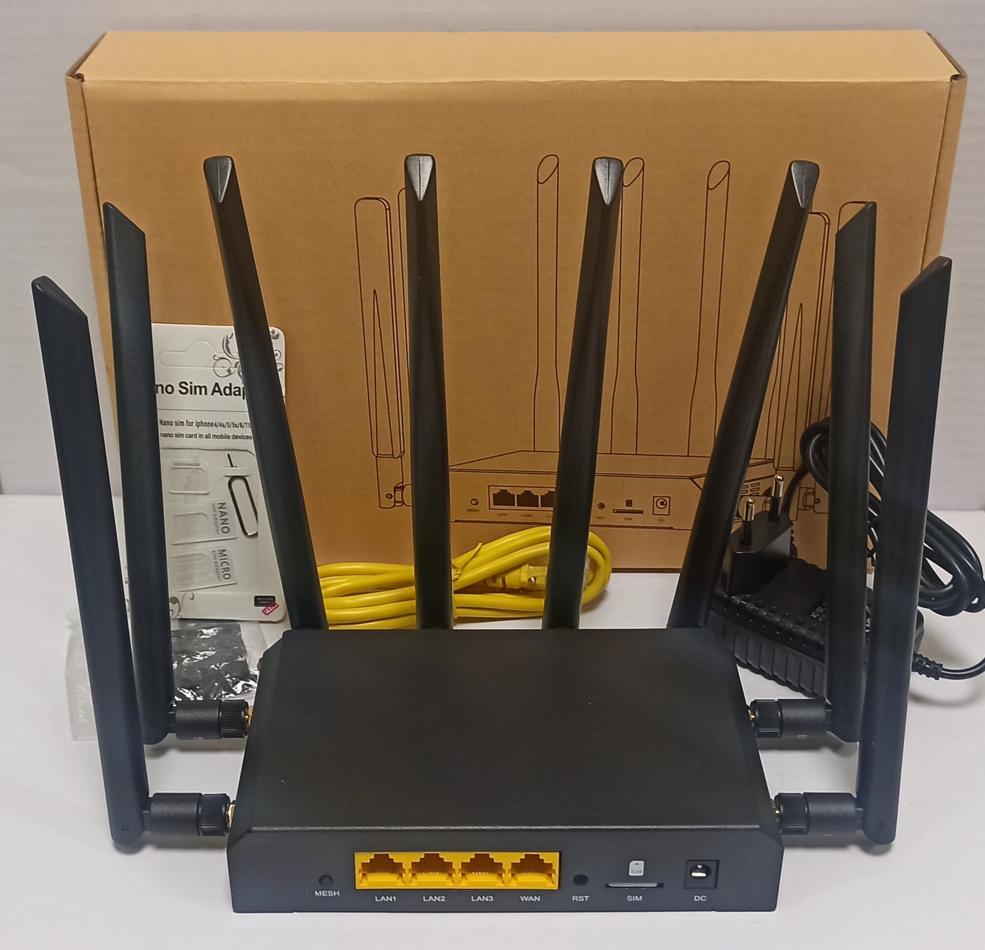 Роутер 4G+ Cat.16 Gigabit 1800M WiFi6 Mimo 4x4 смарт