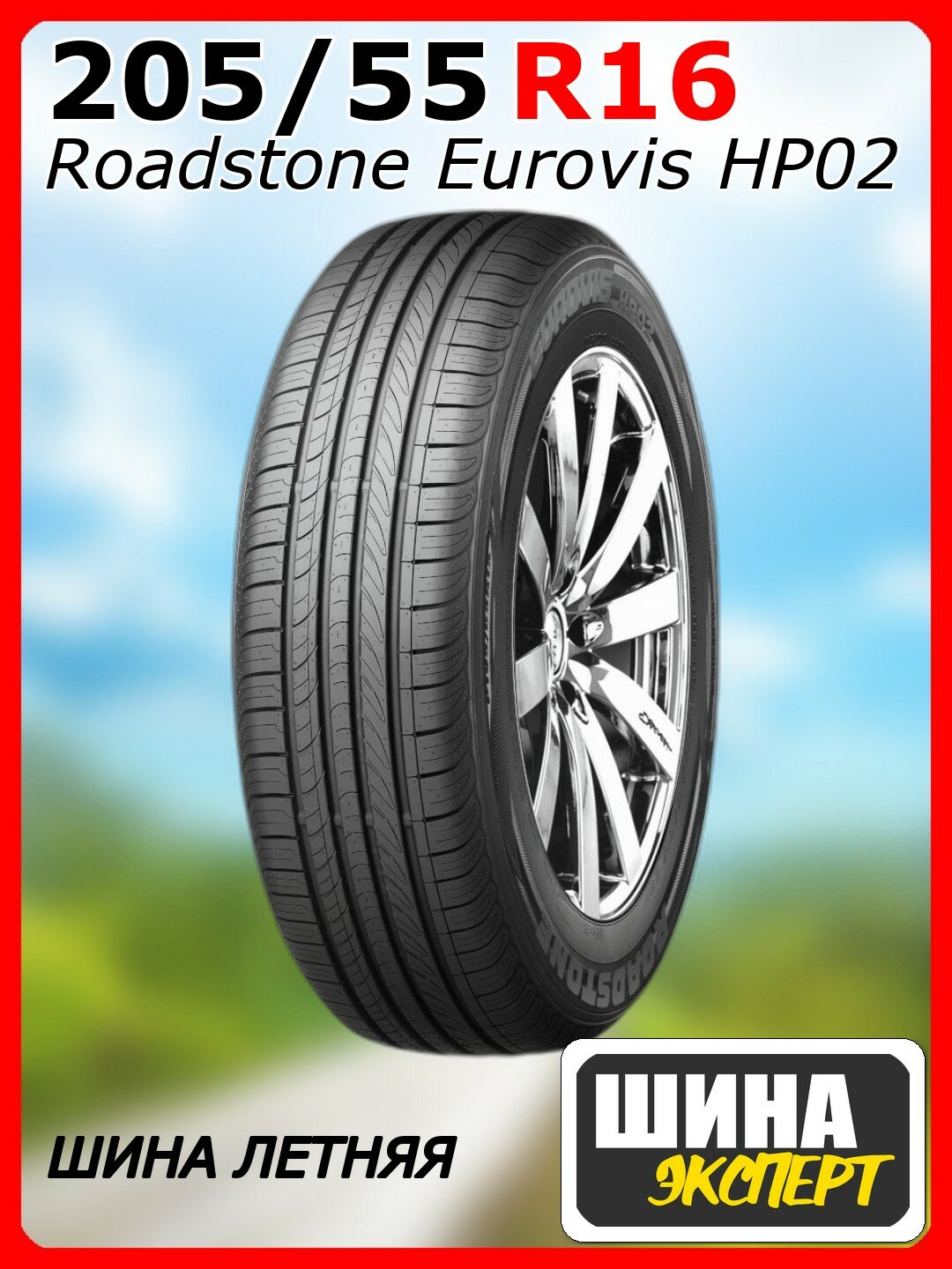 Шина летняя Roadstone 205/55/16 V 91 Eurovis HP02 для легковых автомобилей R18560