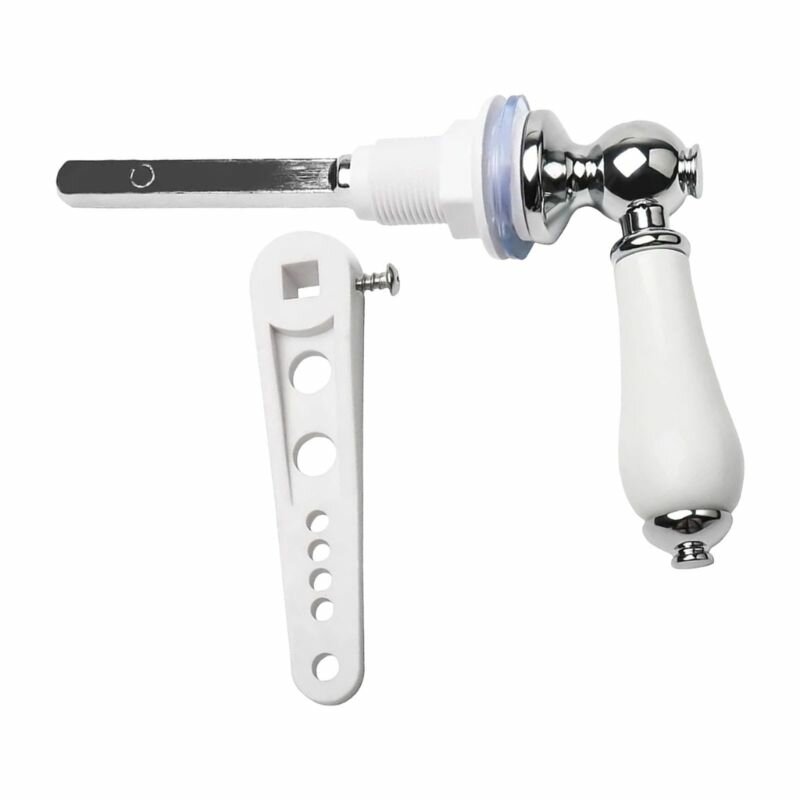 Ключ для унитаза с керамической ручкой, разъемный ключ унитаза-серебристый