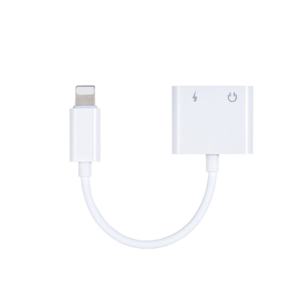 Адаптер Lightning к 3.5mm Аудио Кабель для зарядки iPhone 7 8 7 Plus Разделитель Наушников 2 в 1 Jack Aux Кабель Конвертер для IOS 11 Цвет: Белый Размер продукта: Приблизительно 12 * 2 * 2см Вес продукта: Приблизительно 4г Размер упаковки: Приблизительно