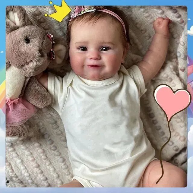 Реборн-пупс BZDOLL из полного силикона, 50 см, перламутровый, реалистичный