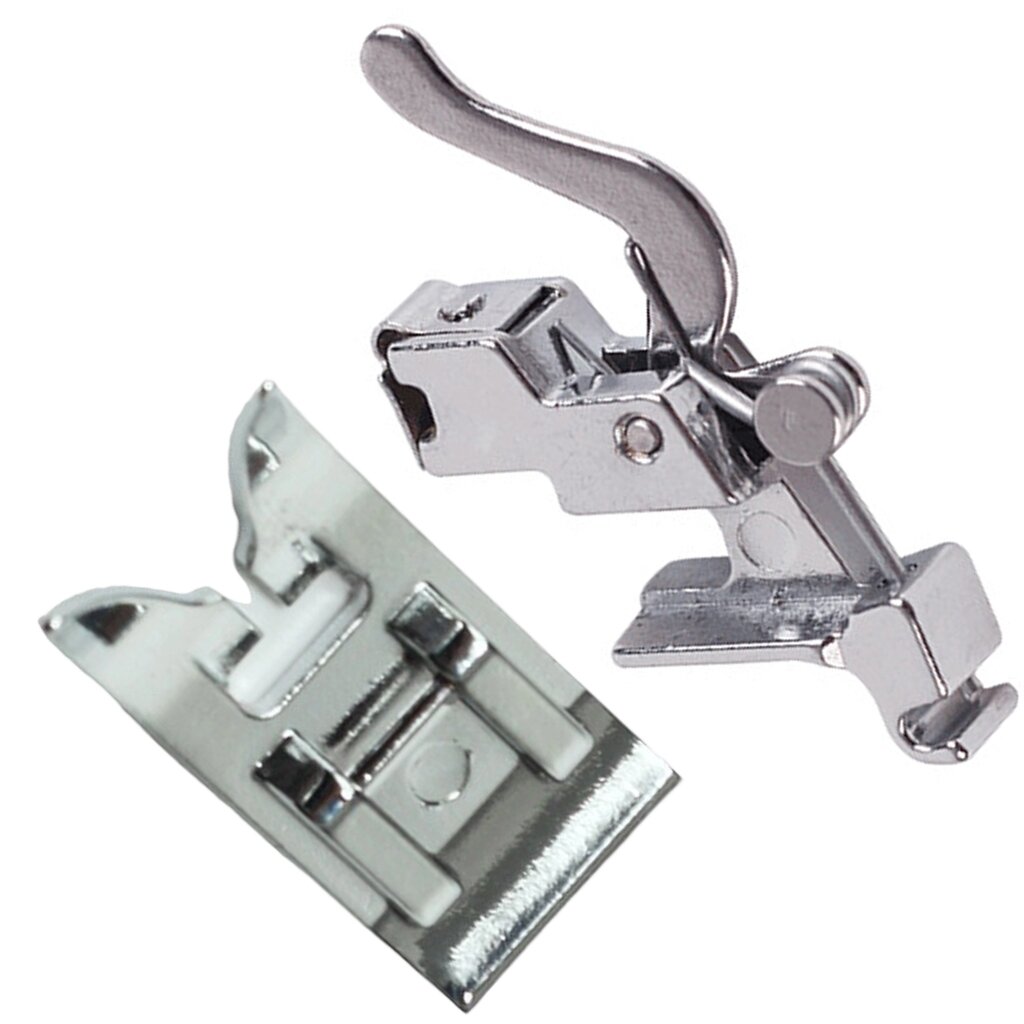 Двойные Прижимные лапки Швейной машины с Прозрачным основанием для прострочки