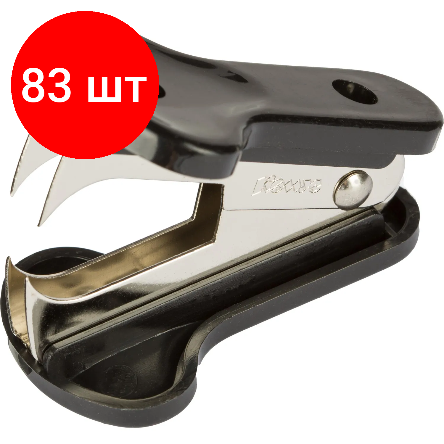 Комплект 83 штук, Антистеплер комус 1163 для скоб №10.24/6.26/6, без фикс, черн