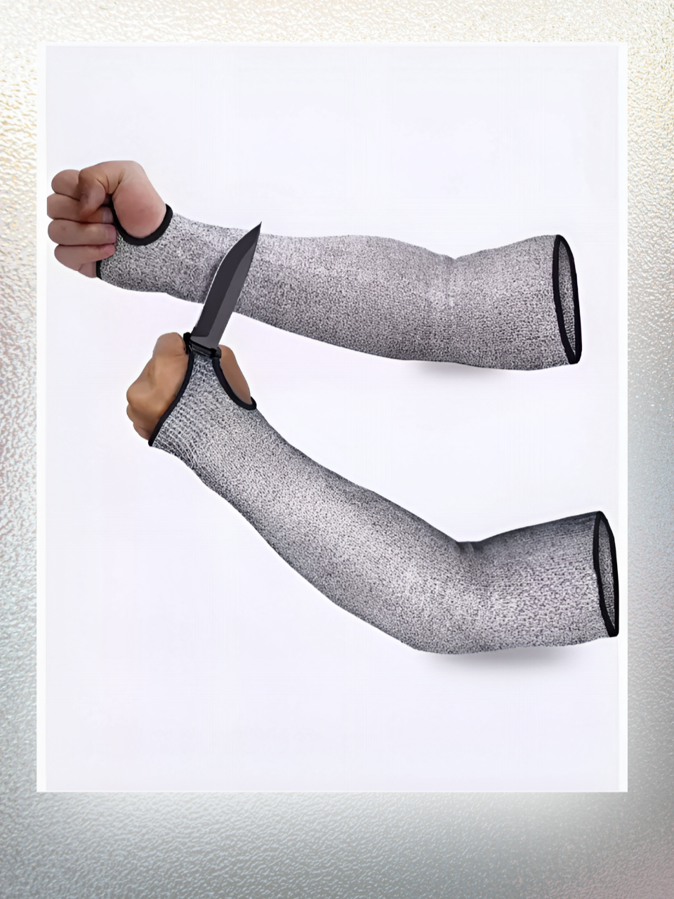 Защитные рукава, с кевларом, многоразовые, размер универсальный, 40 см, особо прочные