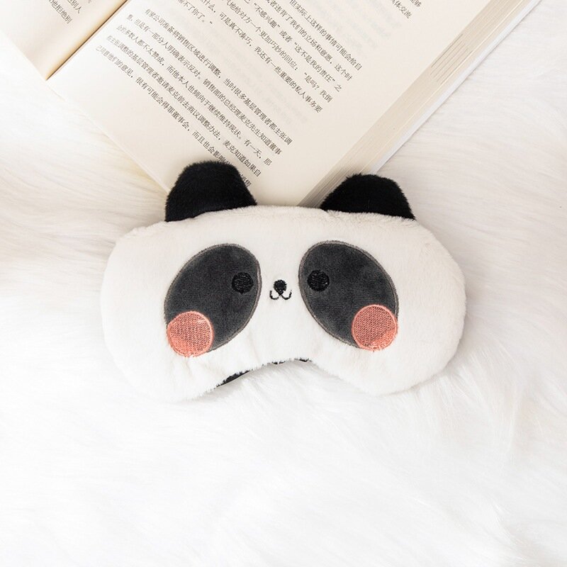 Кросс-бордерная новая плюшевая милая маска для глаз с мультяшным дизайном, ледяной пакет для детей, мужчин и женщин, снятие усталости, блокировка света, производитель оптовых продаж