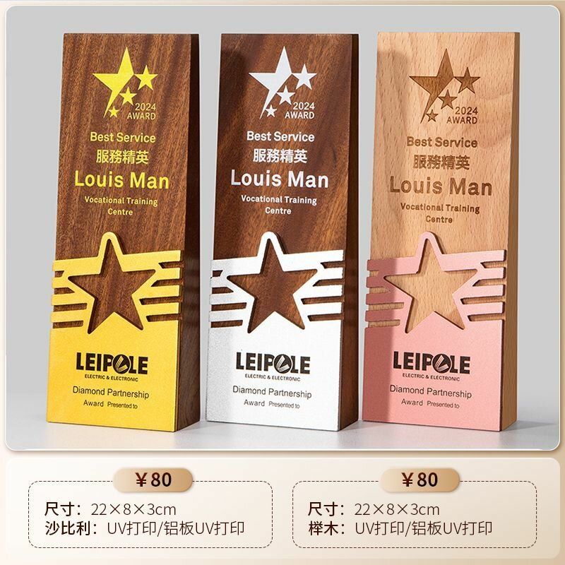 Гравированный трофей из массива дерева с кристаллом, индивидуальная фотография, деревянный медальон для выдающихся сотрудников на ежегодном собрании, выпускной медаль, украшение для учителя на вечери