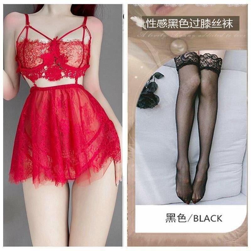 Сексуальное страстное облегающее ночное платье с вышивкой, ультракороткое, с открытым декольте, комплект нижнего белья с кружевной отделкой