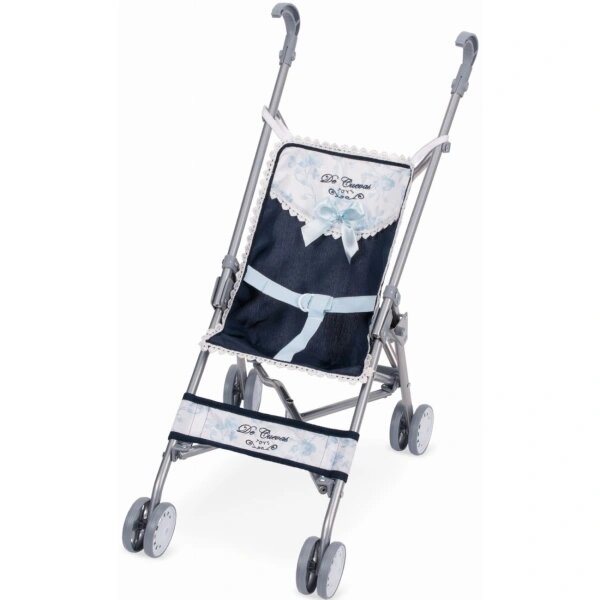 Коляска для куклы DeCuevas 90093-4 трость, 56см синяя