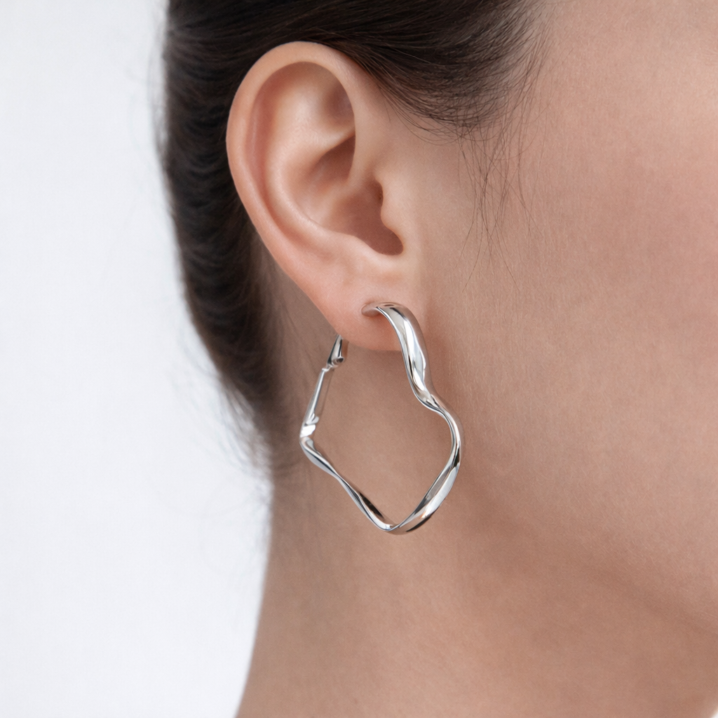 Серьги пусеты, конго