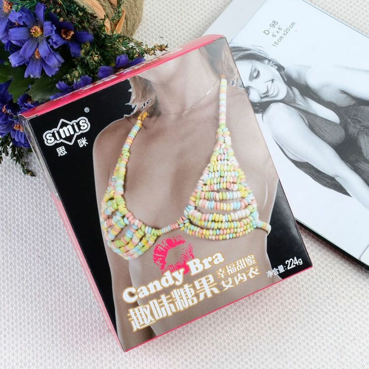 Съедобное Белье Женское Нижнее: Лифчик из Конфет, 280гр