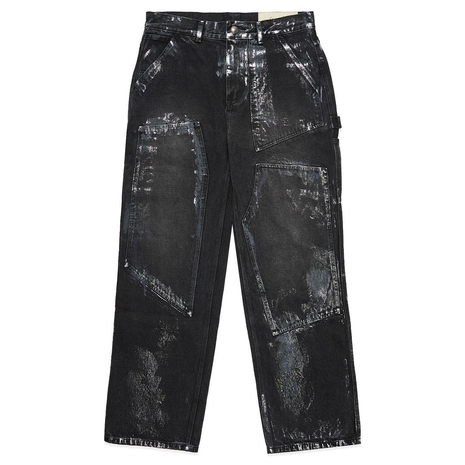 Джинсы ДЖИНСЫ ANDERSSON BELL WAX COATED CARPENTER WIDE-LEG JEANS 