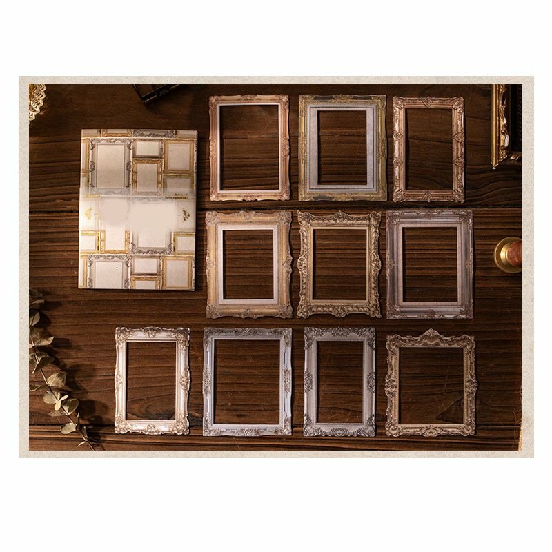 20 листов винтажной бумажной рамки для скрапбукинга, бордюрная бумага с тиснением для журнала Art Craft Type A