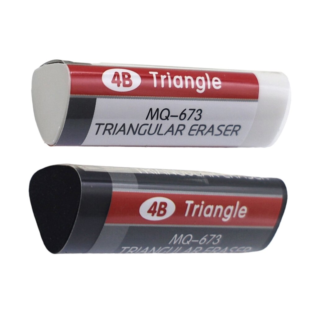 2 штуки студенческого экзаменационного ластика Треугольный резиновый ластик для художника Художественные ластики