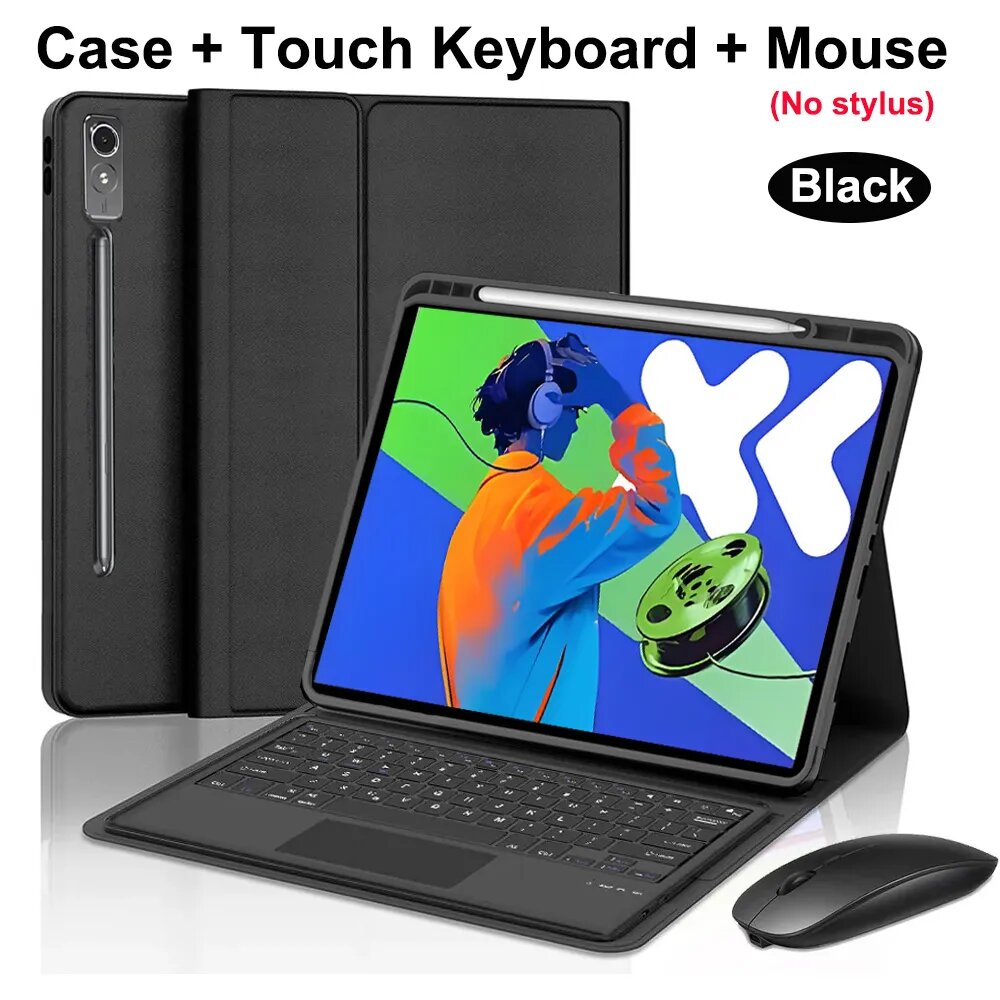 Чехол для Lenovo Xiaoxin Pad Pro 12,7 дюймов 2025, чехол-клавиатура Bluetooth для Lenovo Idea Tab Pro 12,7 (TB373FU/TB375FC)