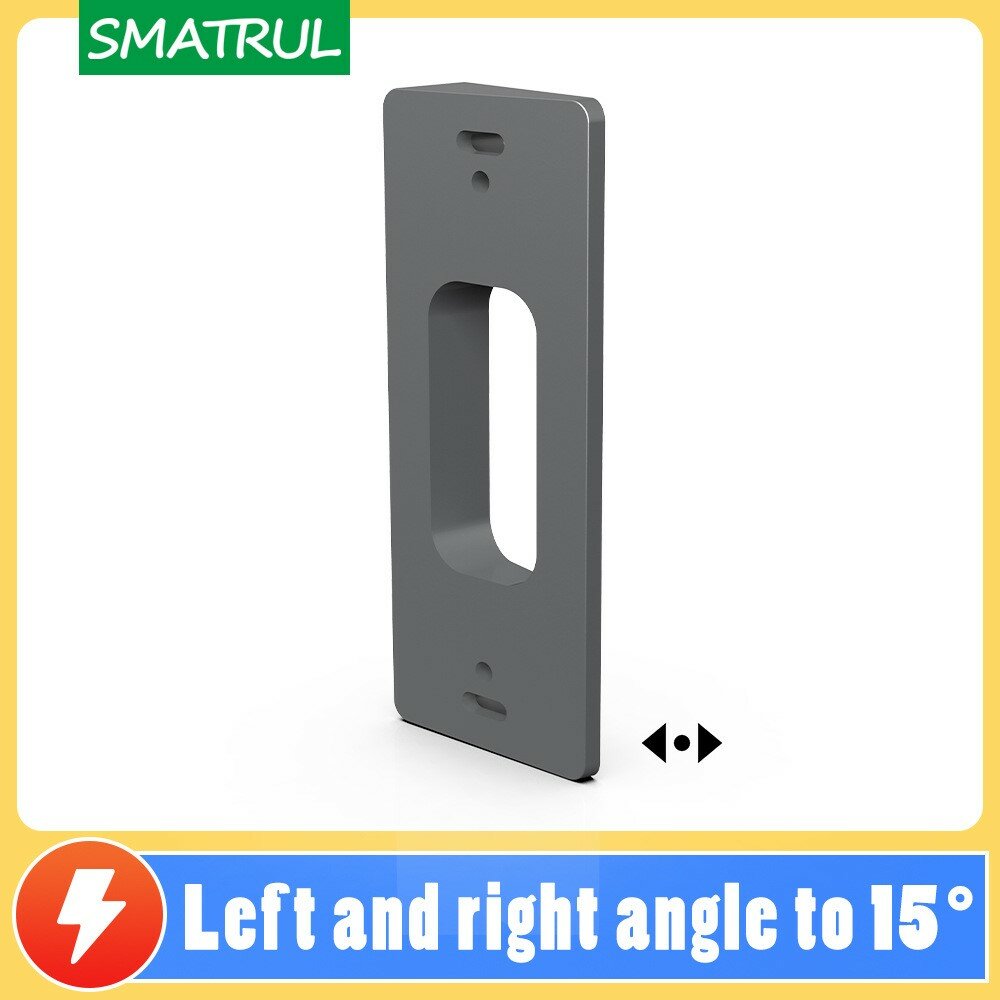 Кронштейн для дверного звонка WIFI, видео, регулировка угла влево-вправо и вверх-вниз, монтажная пластина, кронштейн, клин для регулировки дверного звонка X20