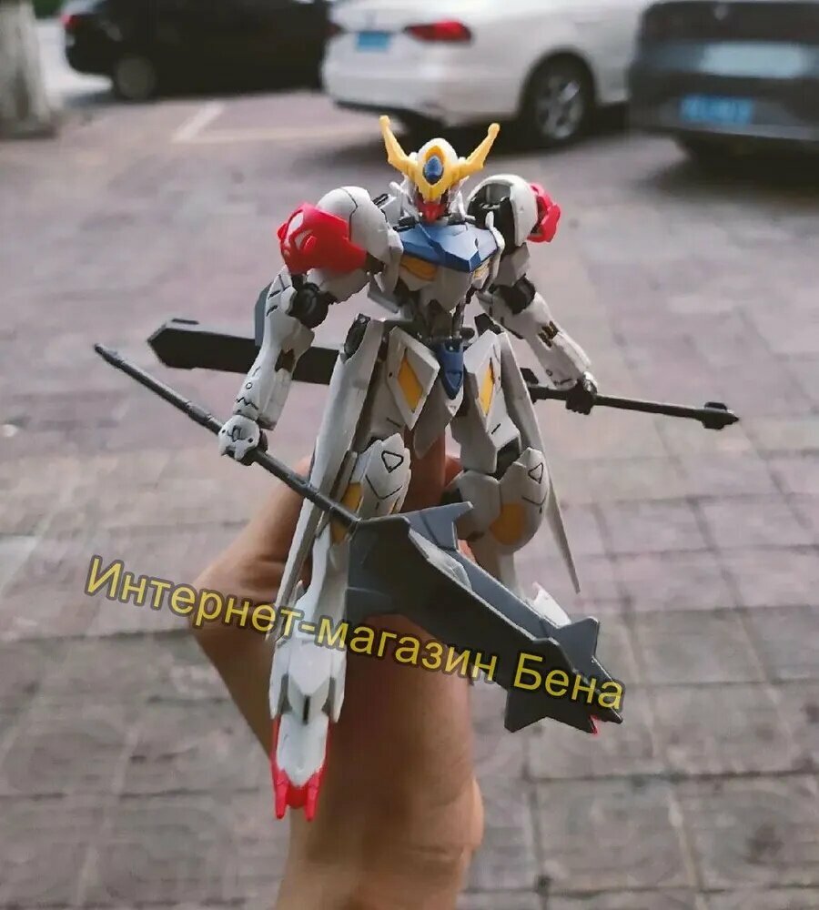 Gundam Barbatos Lupus, Aниме Сборная Игрушечная фигурка Mодель Гундам HG 1:144, Поставляется с бесплатной подставкой, Мобильный костюм Iron-Blooded Orphans