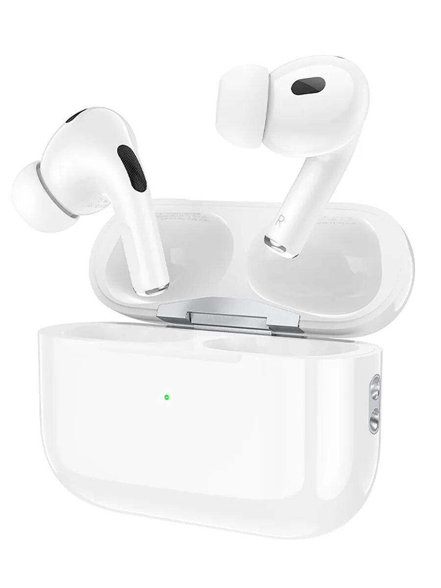 Наушники Bluetooth Borofone BW93 (ANC), в кейсе, сенсорные, с активным шумоподавлением, цвет белый / беспроводные