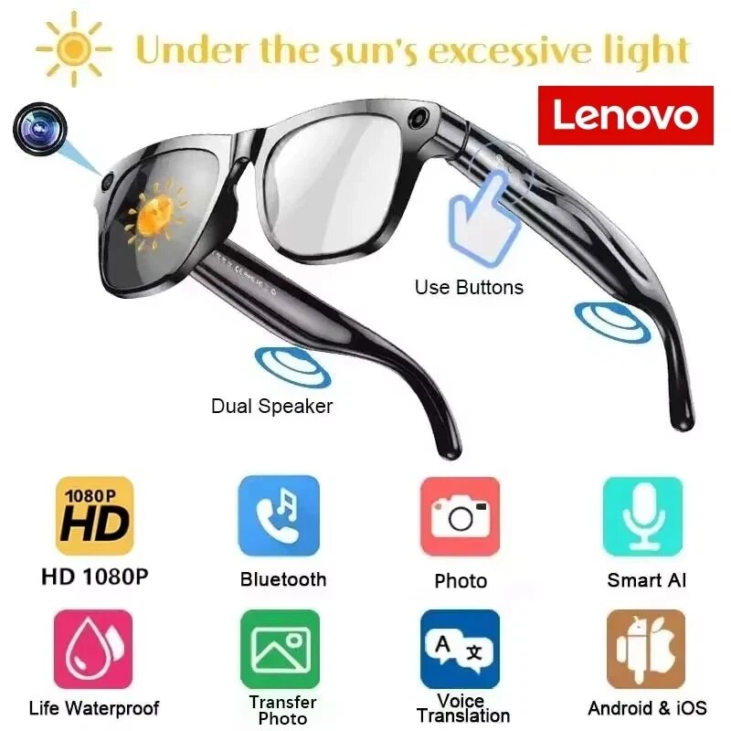 Lenovo xKoenPro 8K Умные очки Black Color Changing