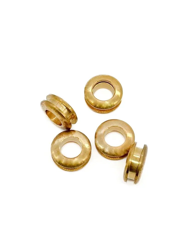 Люверс винтовой латунный, 10 мм, 4 шт.