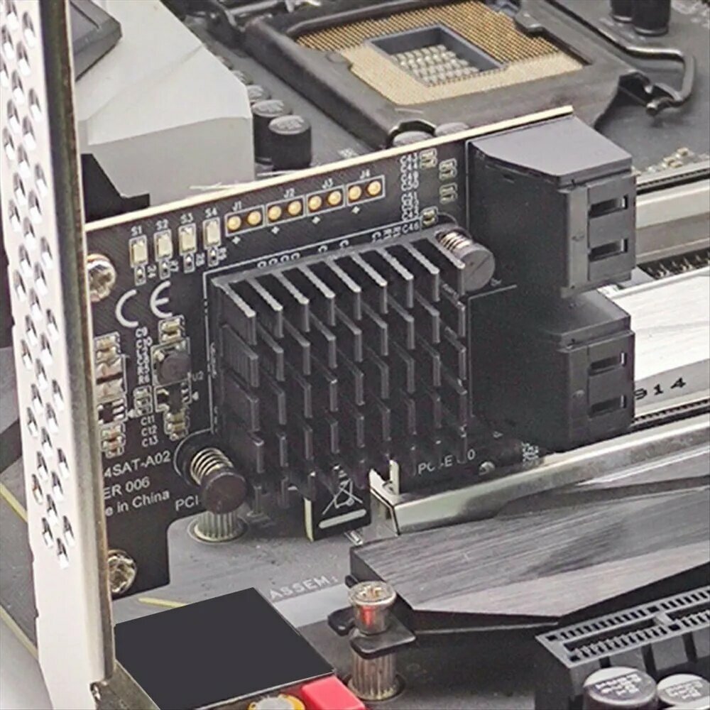 Плата Расширения SATA3.0 Для Порта PCI-E4, Плата Адаптера 6G 88SE9215