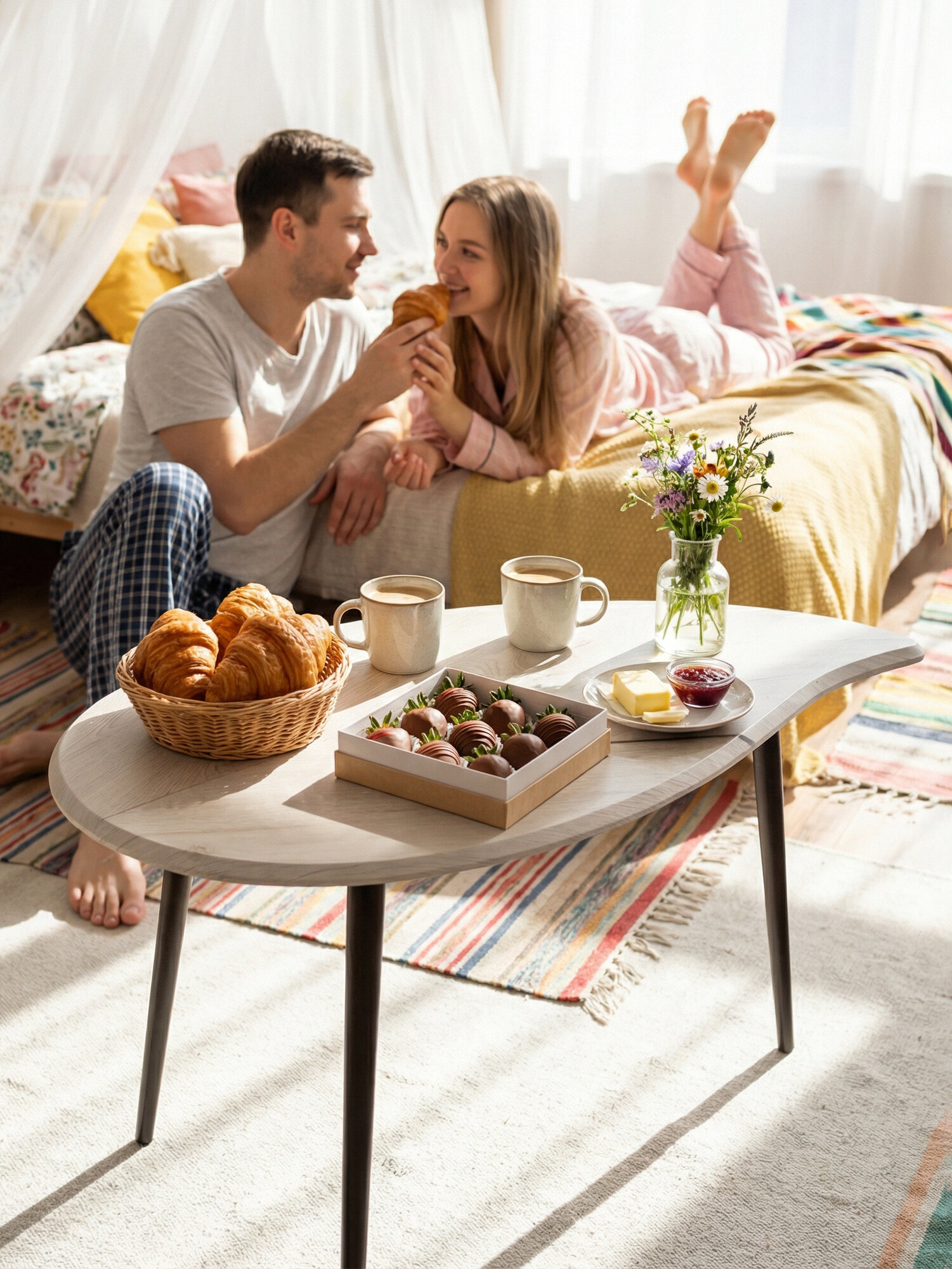 Журнальный столик IFERS BeautyStyle 28 цвет дуб дымчатый/венге